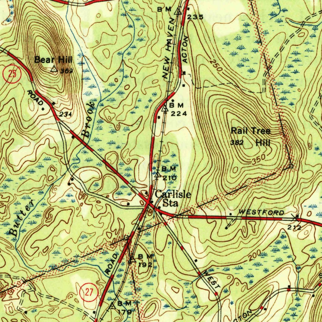 Westford, MA (1946, 31680-Scale) Map by United States Geological Survey ...