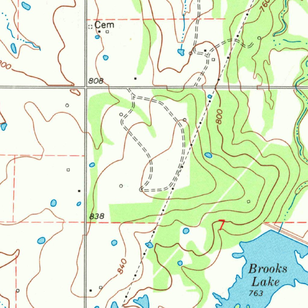 Wetumka, OK (1971, 24000-Scale) Map by United States Geological Survey ...