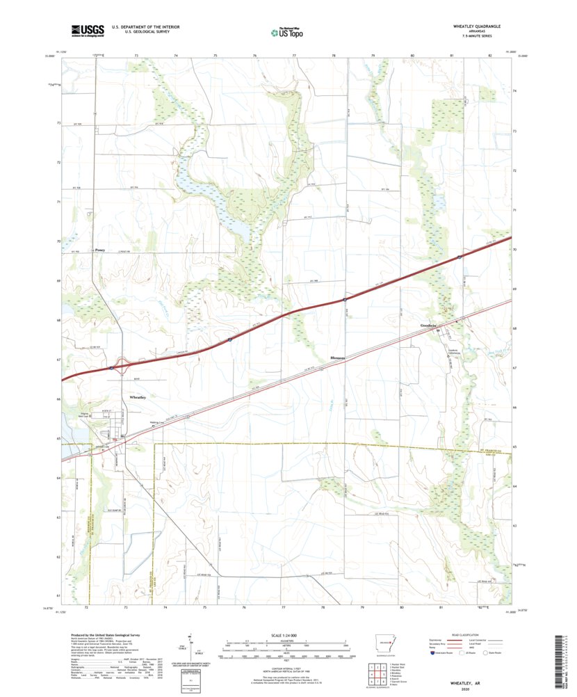 Wheatley, AR (2020, 24000-Scale) Map by United States Geological Survey ...