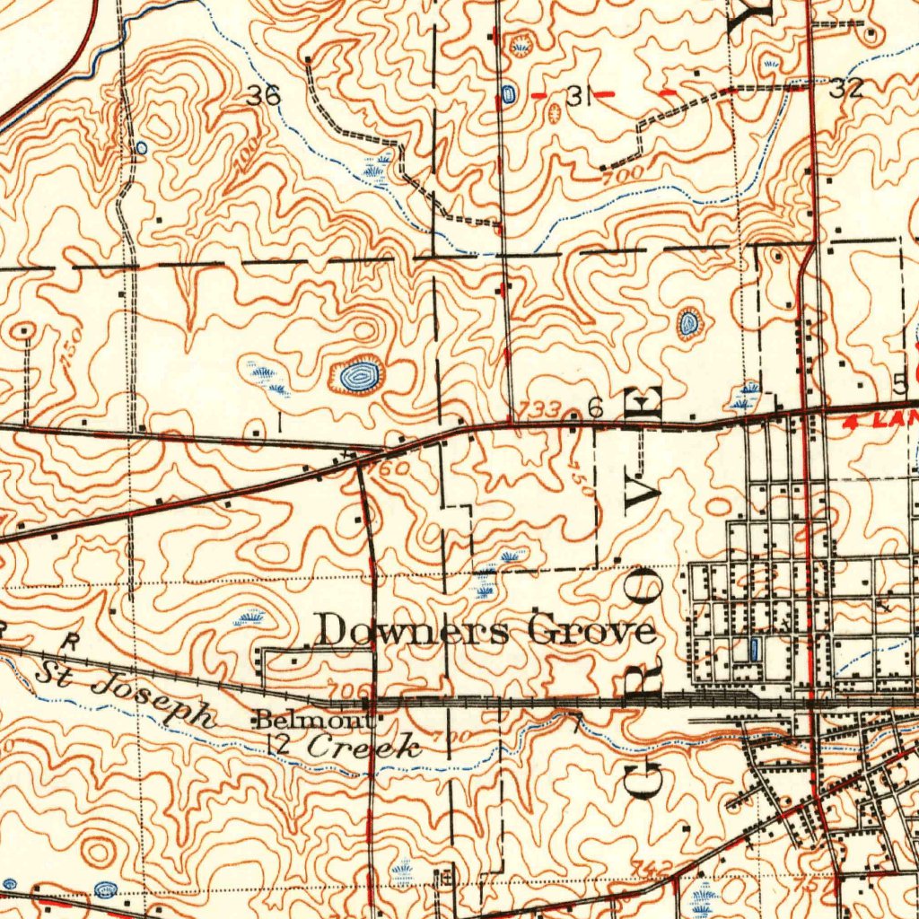 Wheaton, IL (1908, 62500-Scale) Map by United States Geological Survey ...