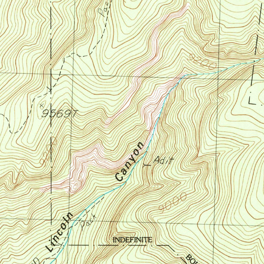Wheeler Peak, NV (1987, 24000-Scale) Map by United States Geological ...