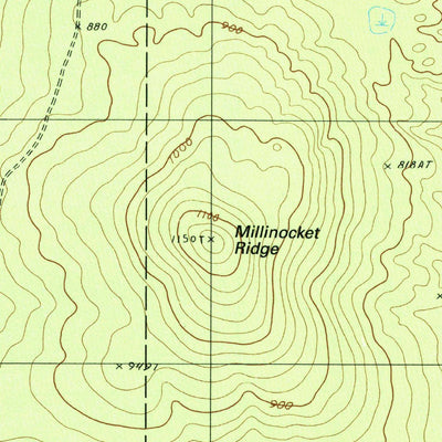 Whetstone Mountain, ME (1989, 24000-Scale) Map by United States ...