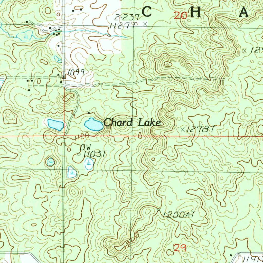 Whipple Lake, MI (1987, 24000-Scale) Map by United States Geological ...