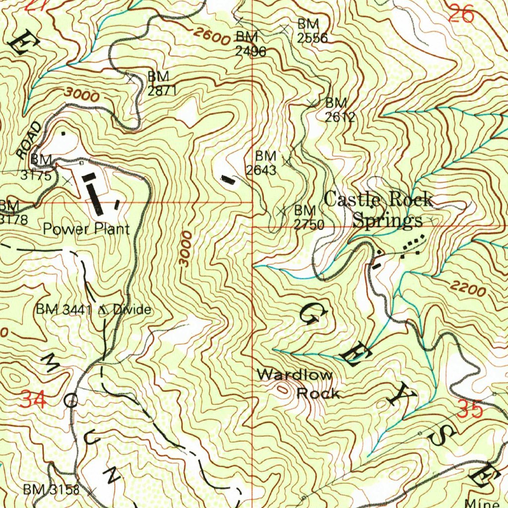 Whispering Pines, CA (1993, 24000-Scale) Map by United States ...