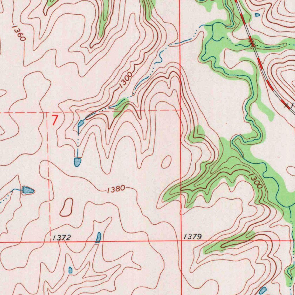 White City NW, KS (1971, 24000-Scale) Map by United States Geological ...