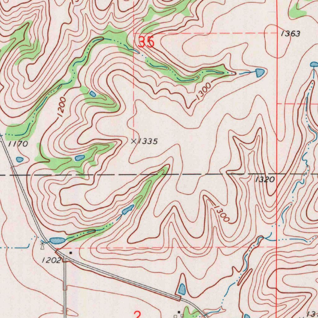 White City NW, KS (1971, 24000-Scale) Map by United States Geological ...