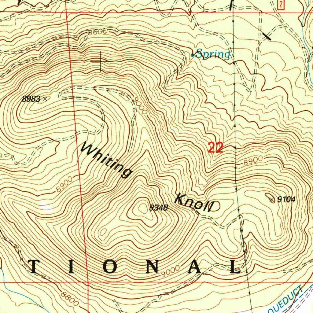 Whiting Knoll, AZ (1997, 24000-Scale) Map by United States Geological ...