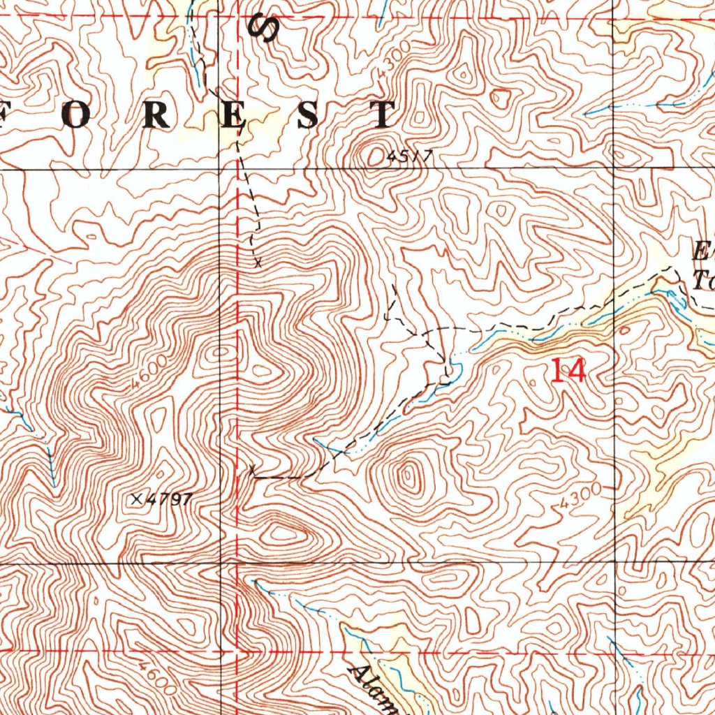 Wilbur Canyon, AZ (1996, 24000-Scale) Map by United States Geological ...