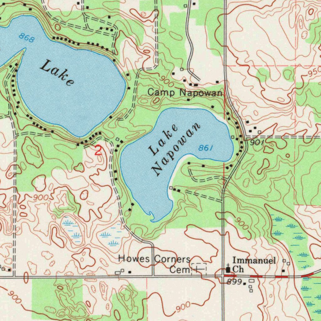 Wild Rose, WI (1961, 24000-Scale) Map by United States Geological ...