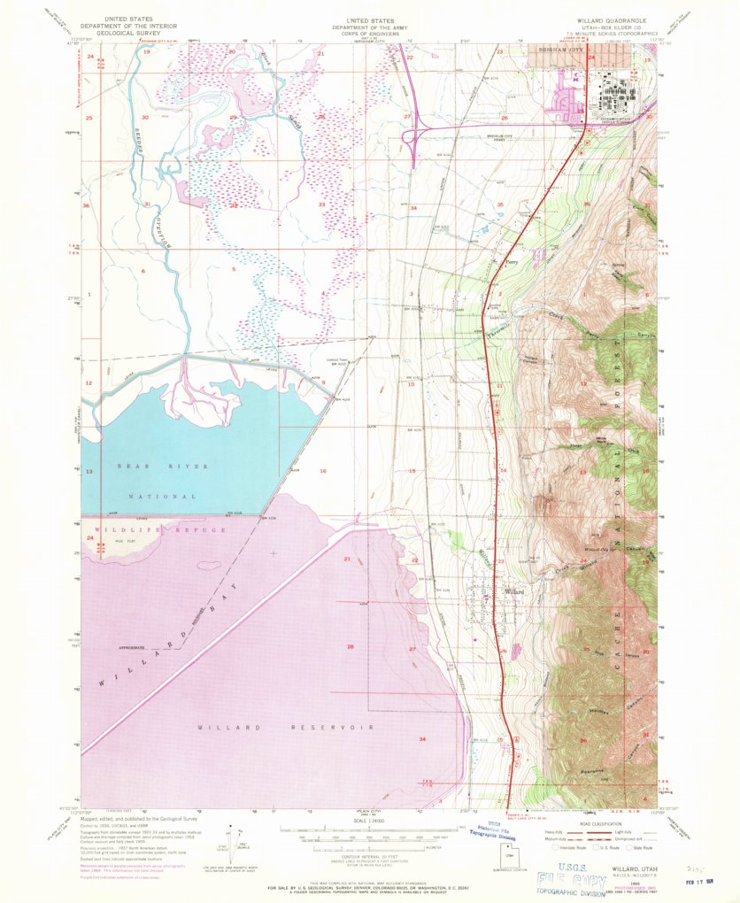 Willard, UT (1955, 24000-Scale) Map by United States Geological Survey ...