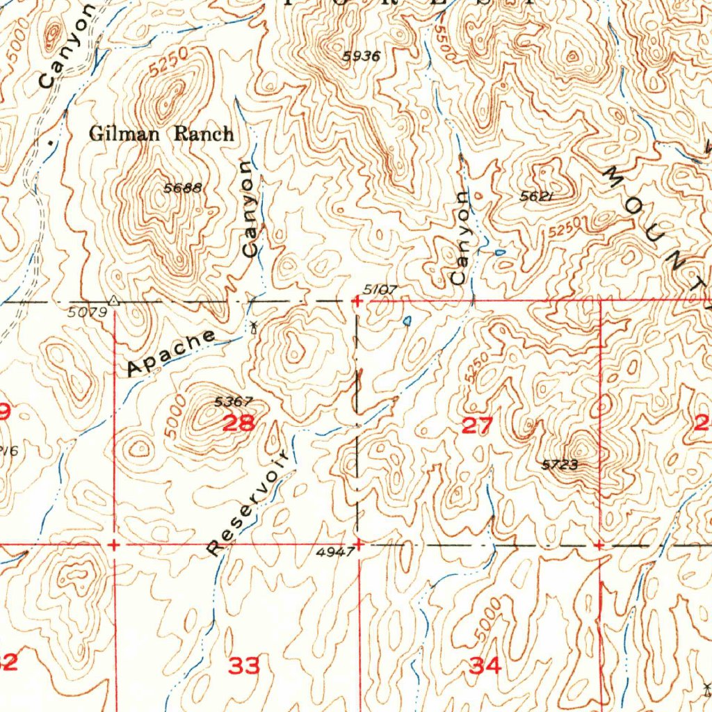 Willcox, AZ (1958, 62500-Scale) Map by United States Geological Survey ...