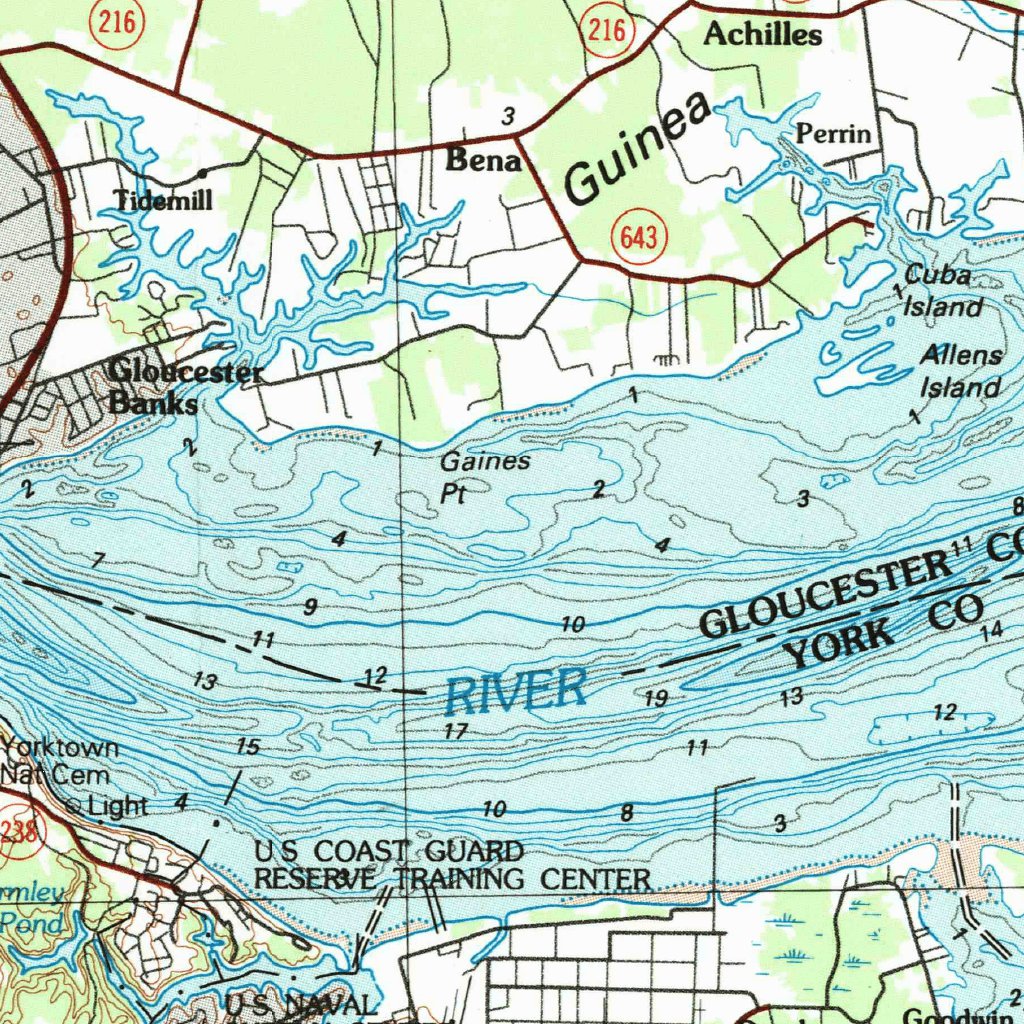 Williamsburg, VA (1984, 100000-Scale) Map by United States Geological ...