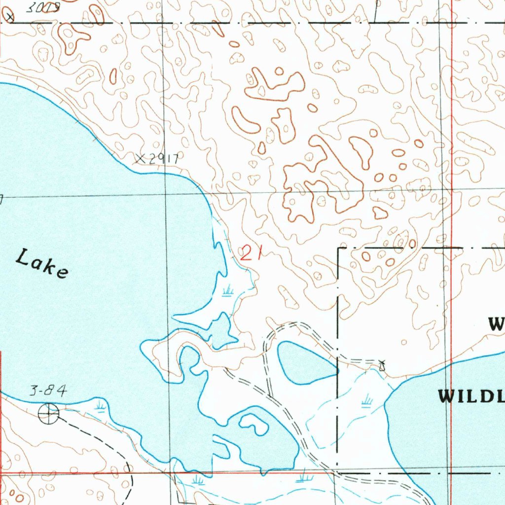 Willow Lake, NE (1985, 24000-Scale) Map by United States Geological ...