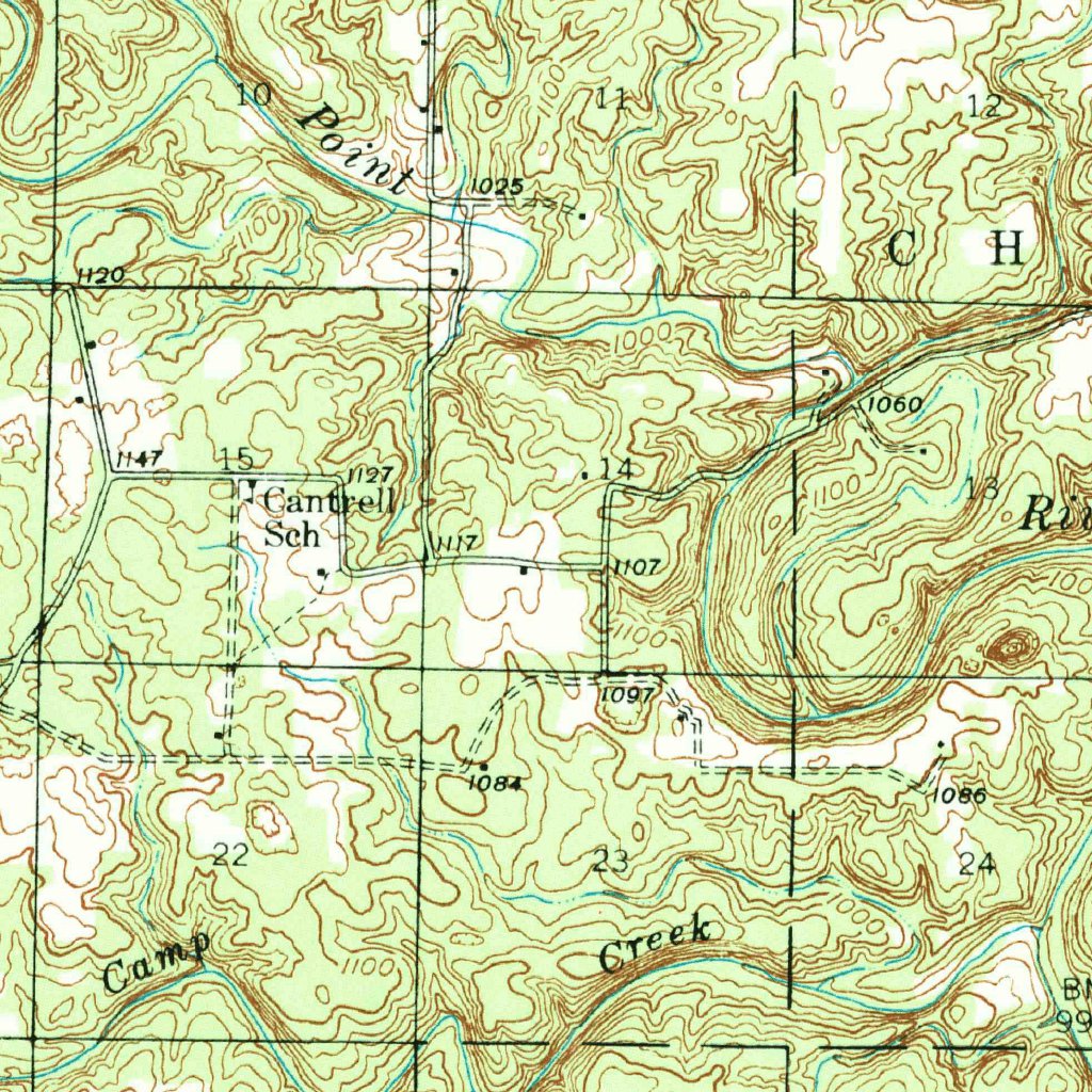 Willow Springs, MO (1945, 62500-Scale) Map by United States Geological ...