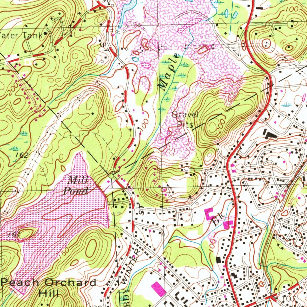 Wilmington, MA (1965, 25000-Scale) Map by United States Geological ...