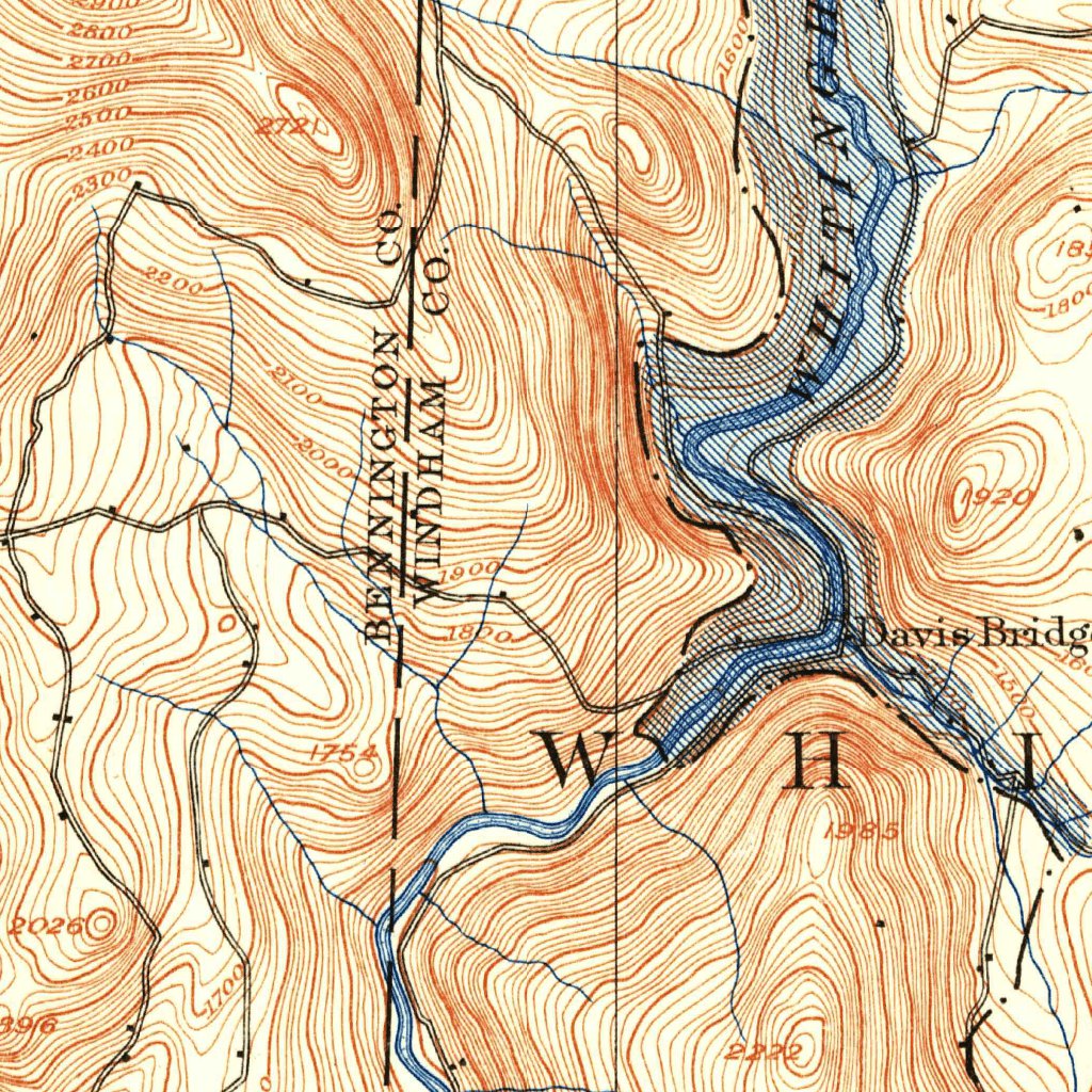 Wilmington, VT (1899, 62500-Scale) Map by United States Geological ...