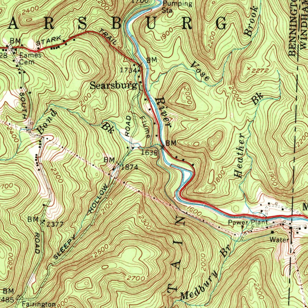 Wilmington, VT (1954, 62500-Scale) Map by United States Geological ...