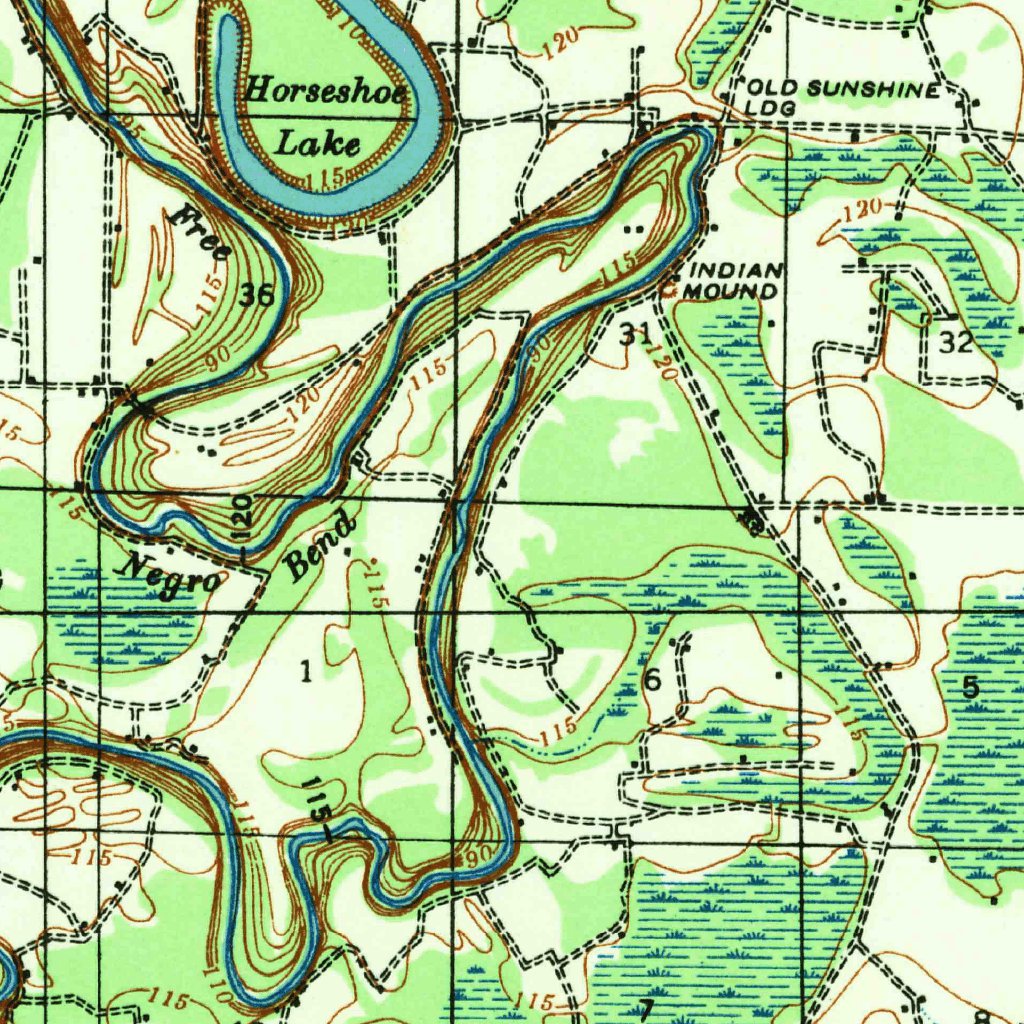 Wilmot, AR-LA (1935, 62500-Scale) Map by United States Geological ...
