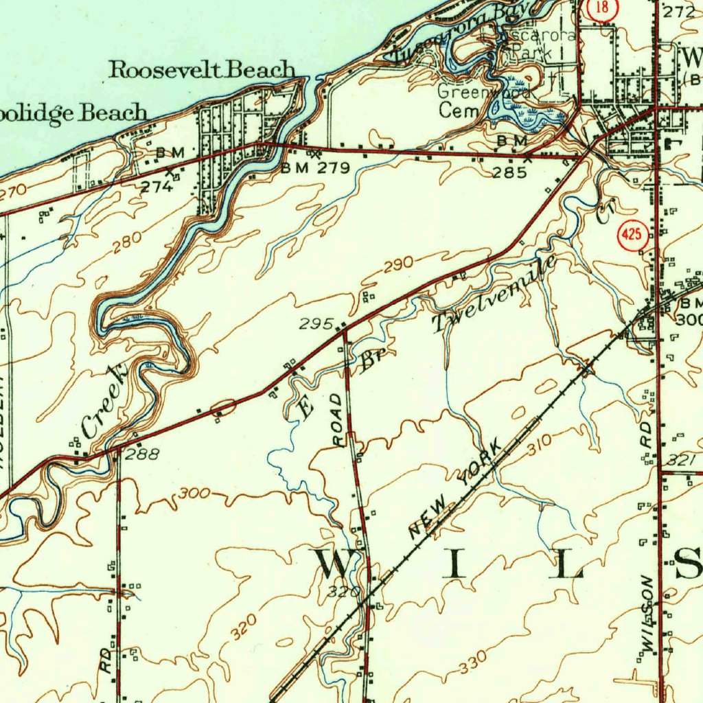 Wilson, NY (1948, 62500-Scale) Map by United States Geological Survey ...