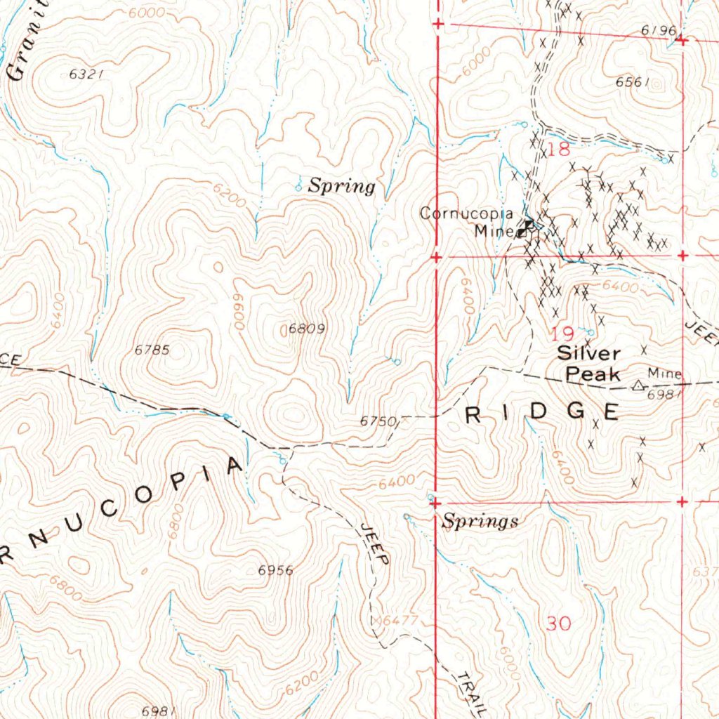Wilson Reservoir, NV (1964, 62500-Scale) Map by United States ...