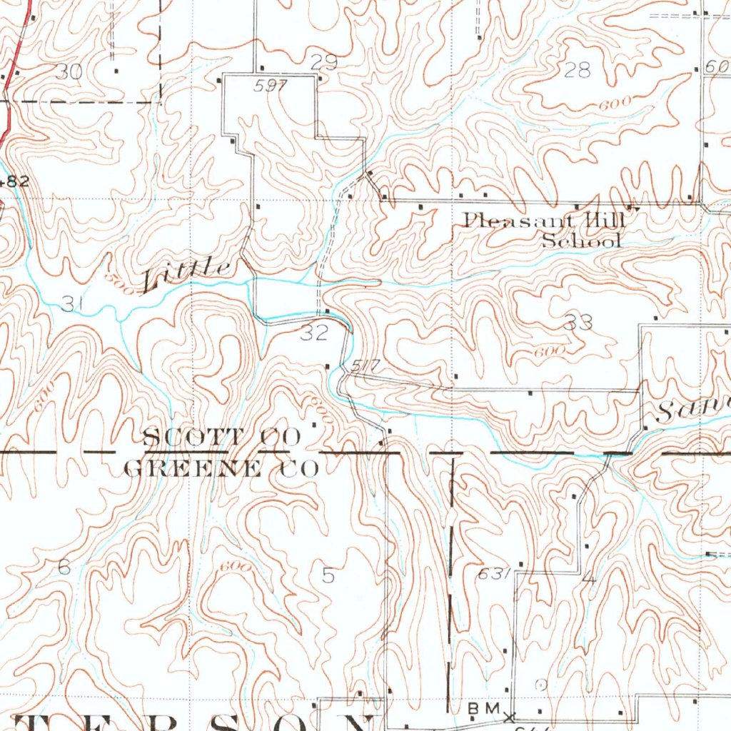 Winchester, IL (1924, 62500-Scale) Map by United States Geological ...