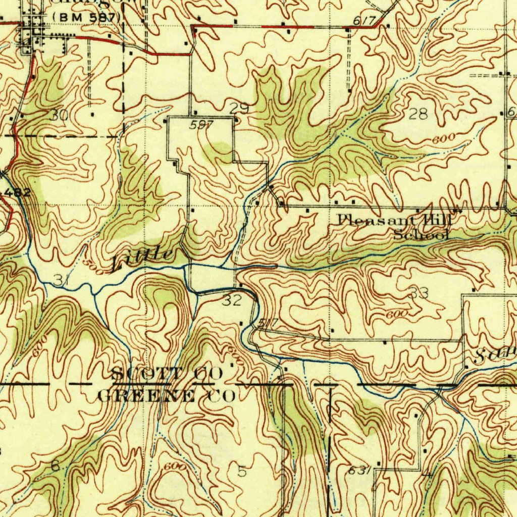 Winchester, IL (1926, 62500-Scale) Map by United States Geological ...
