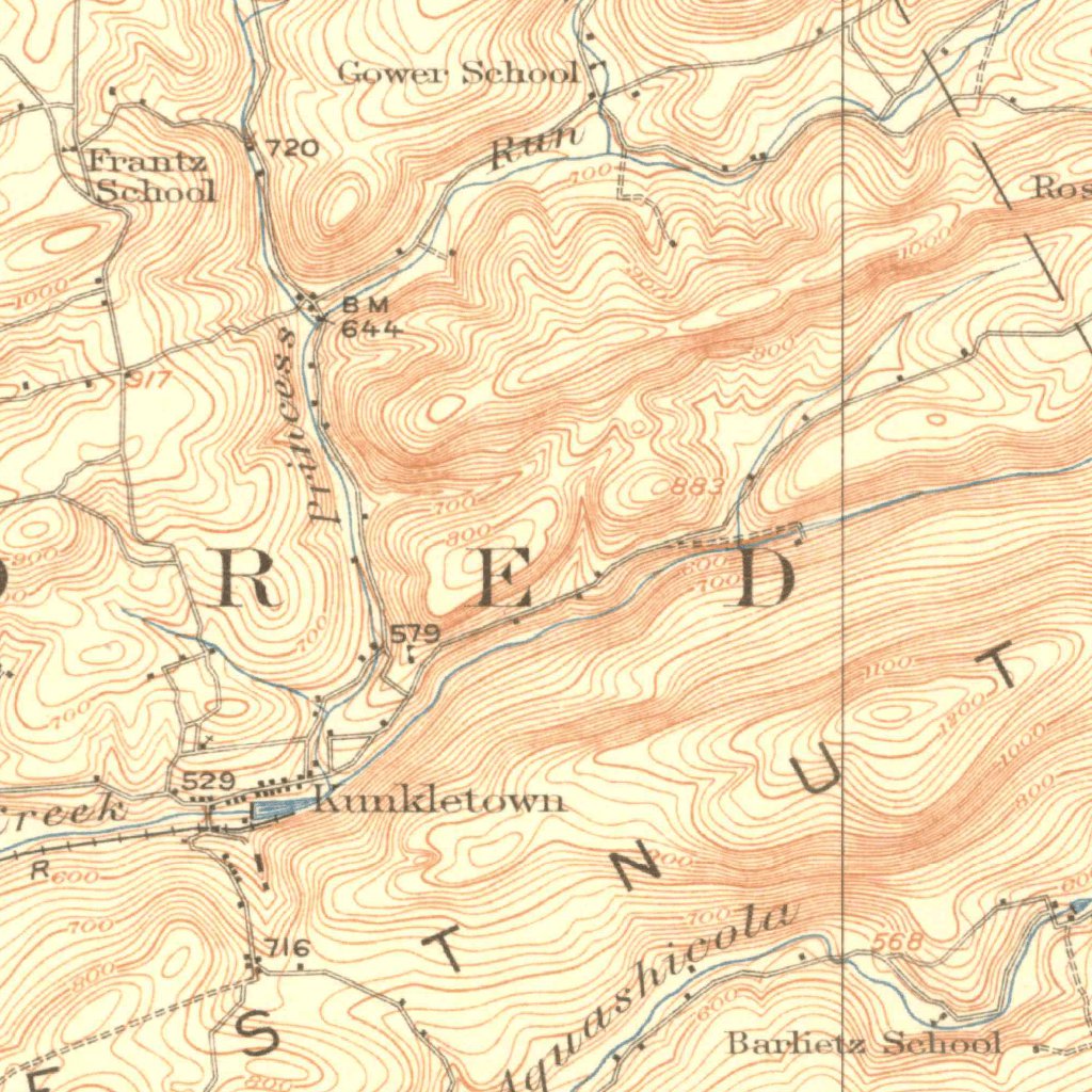 Wind Gap, PA (1916, 62500-Scale) Map by United States Geological Survey ...