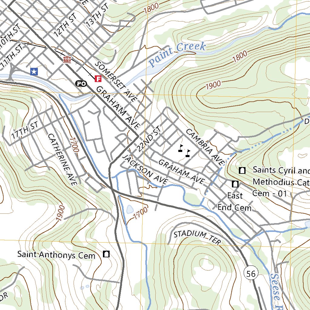 Windber, PA (2023, 24000-Scale) Map by United States Geological Survey ...