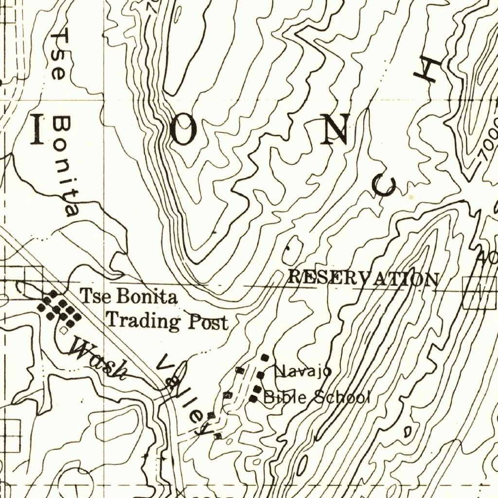 Window Rock, AZ-NM (1955, 24000-Scale) Map by United States Geological ...