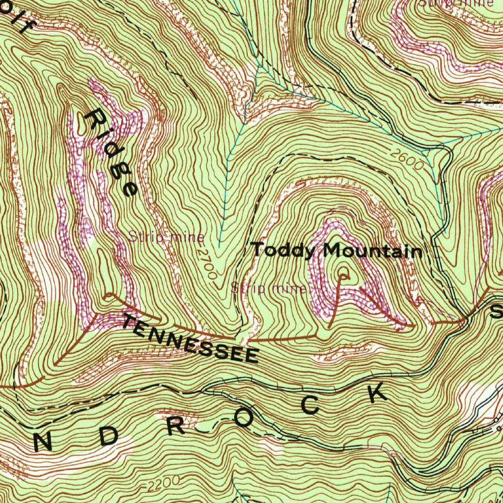 Windrock, TN (1968, 24000-Scale) Map by United States Geological Survey ...