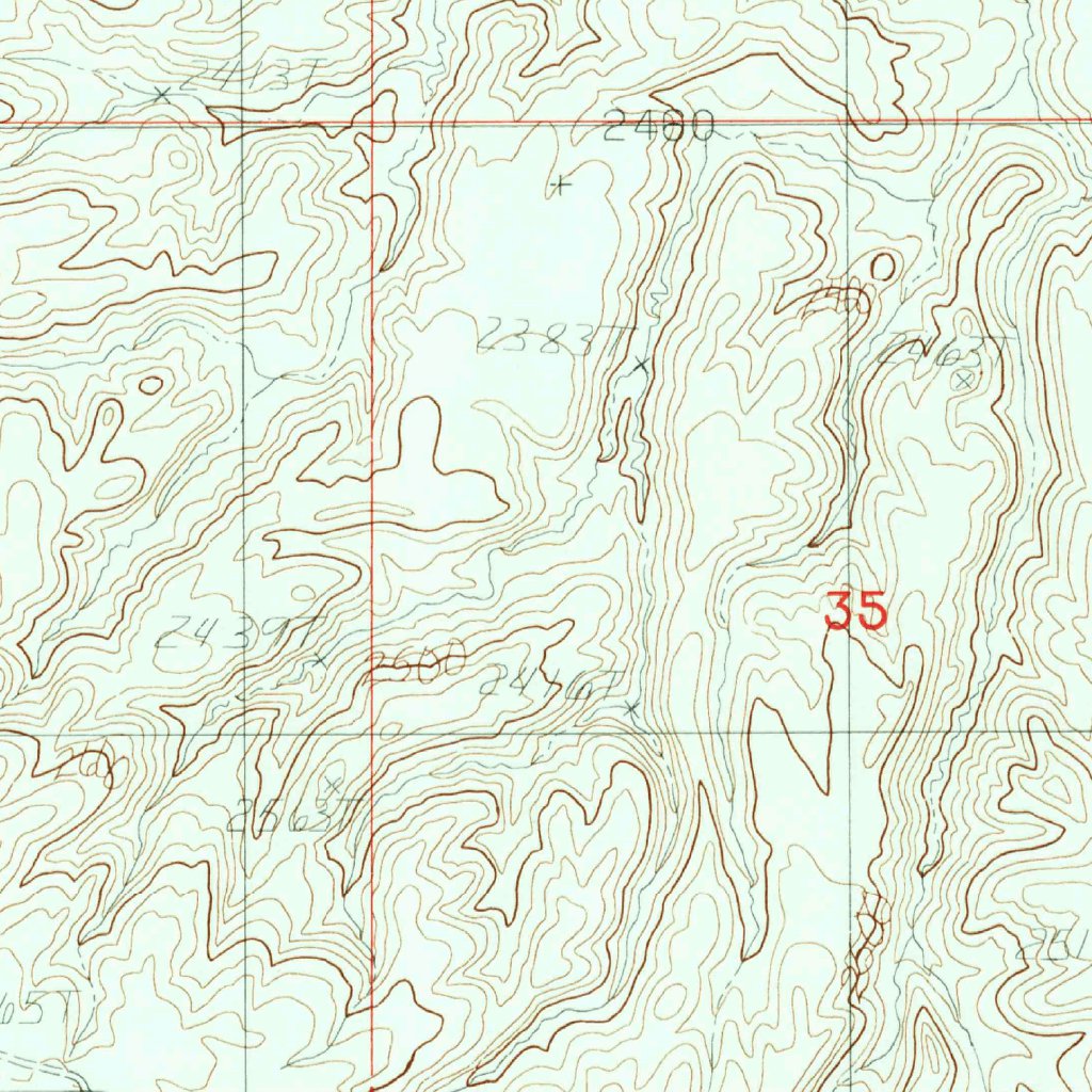 Windy Butte, MT (1983, 24000-Scale) Map by United States Geological ...