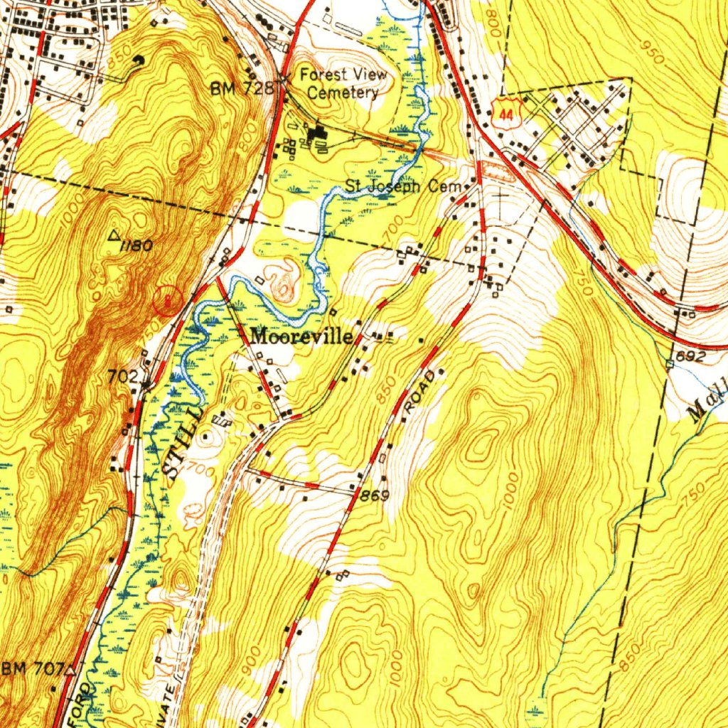 Winsted, CT (1948, 31680-Scale) Map by United States Geological Survey ...