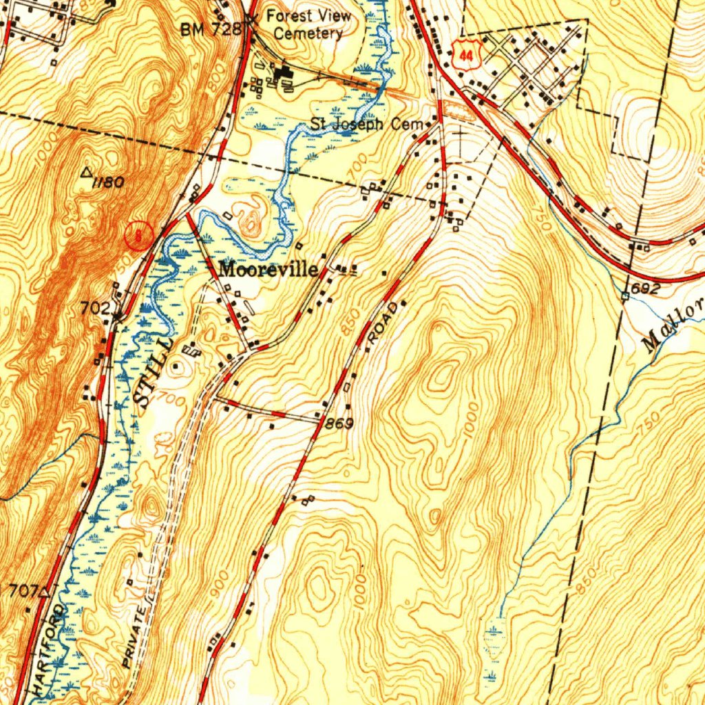 Winsted, CT (1951, 31680-Scale) Map by United States Geological Survey ...