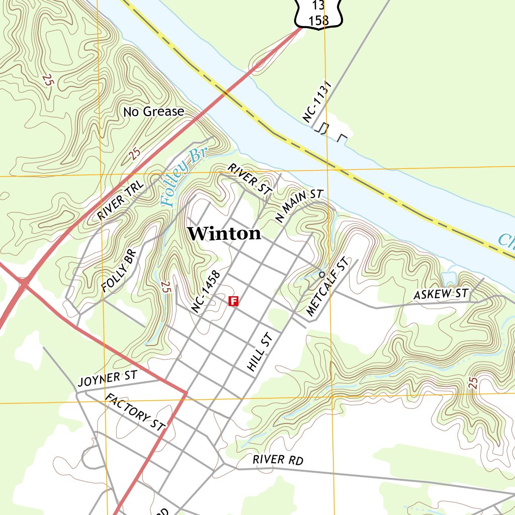 Winton, NC (2013, 24000-Scale) Map by United States Geological Survey ...