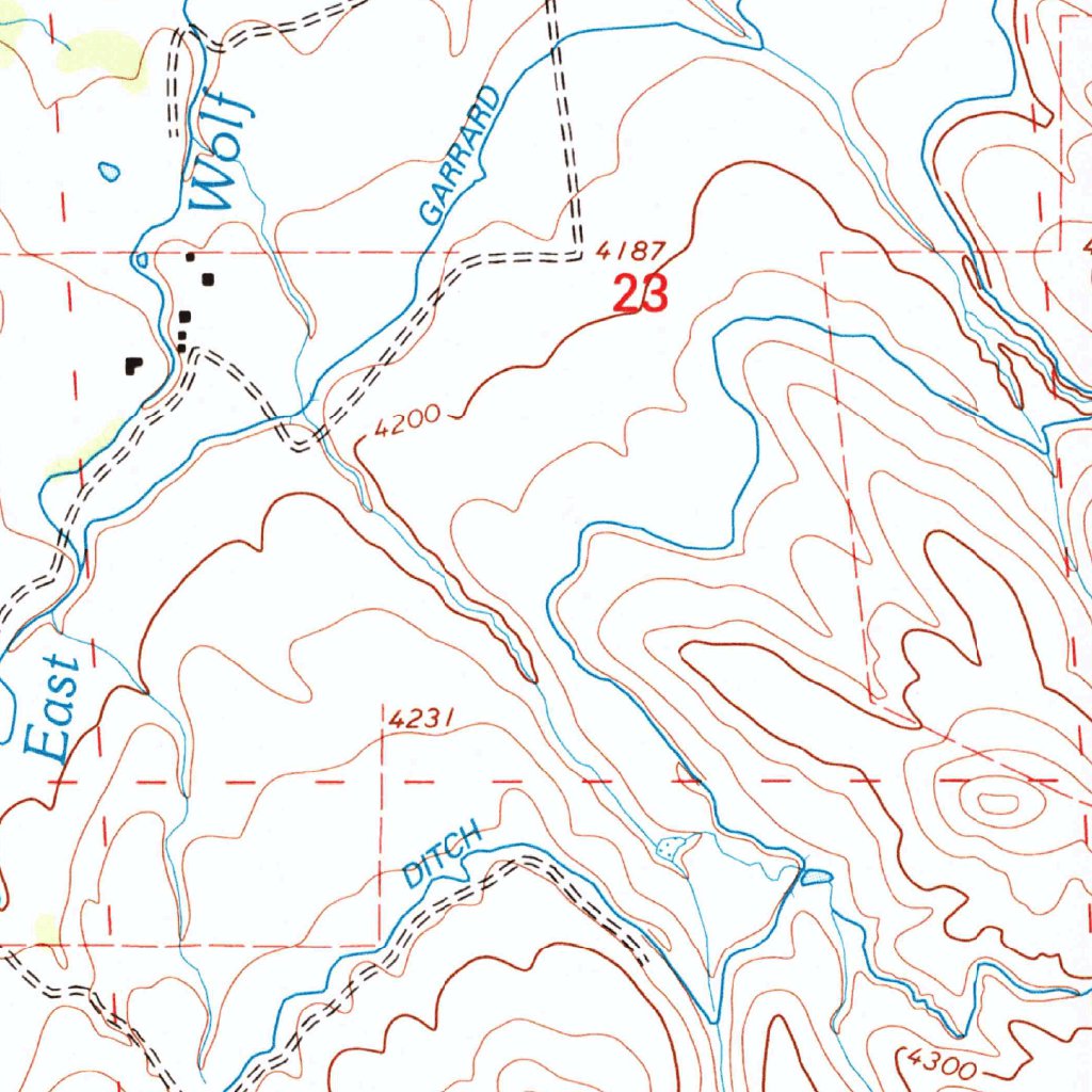 Wolf, WY (1993, 24000-Scale) Map by United States Geological Survey ...