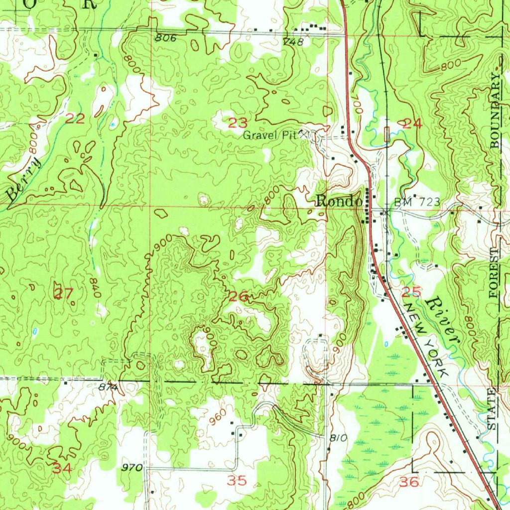 Wolverine, MI (1957, 62500-Scale) Map by United States Geological ...
