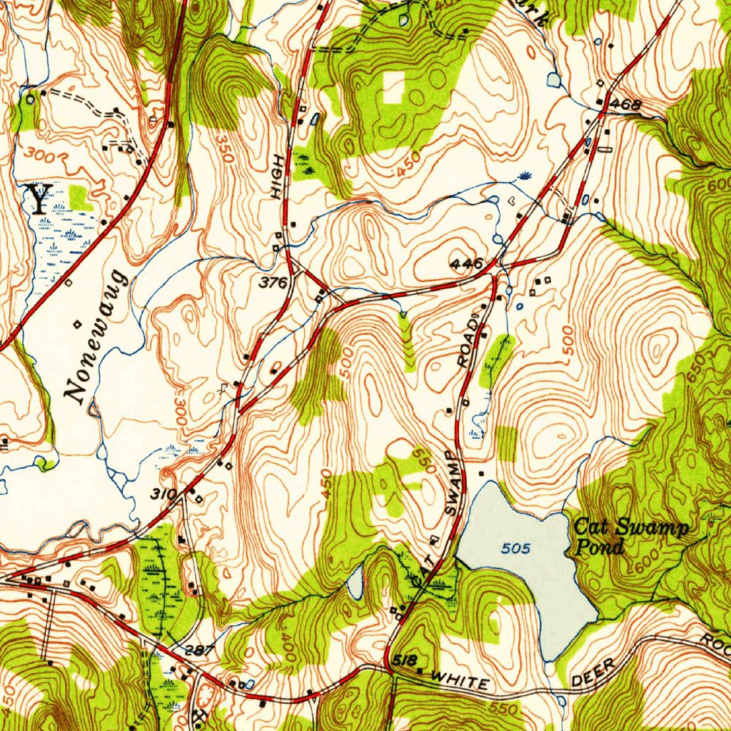 Woodbury, CT (1955, 31680-Scale) Map by United States Geological Survey ...