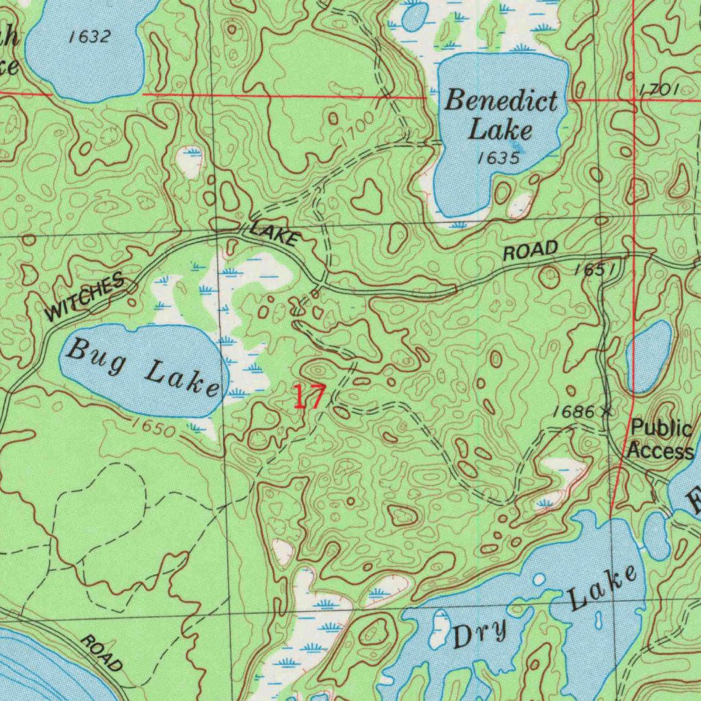 Woodruff, WI (1982, 24000-Scale) Map by United States Geological Survey ...