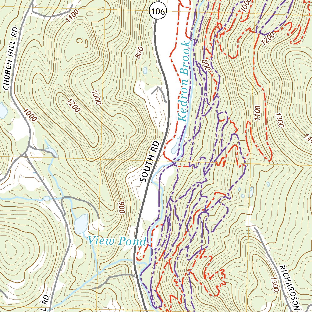 Woodstock South, VT (2021, 24000-Scale) Map by United States Geological ...