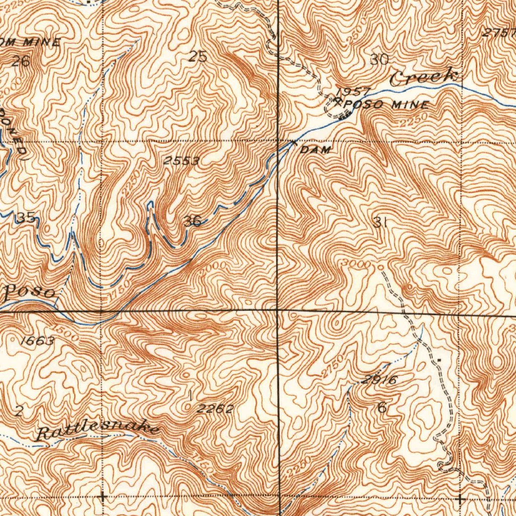 Woody, CA (1932, 62500-Scale) Map by United States Geological Survey ...