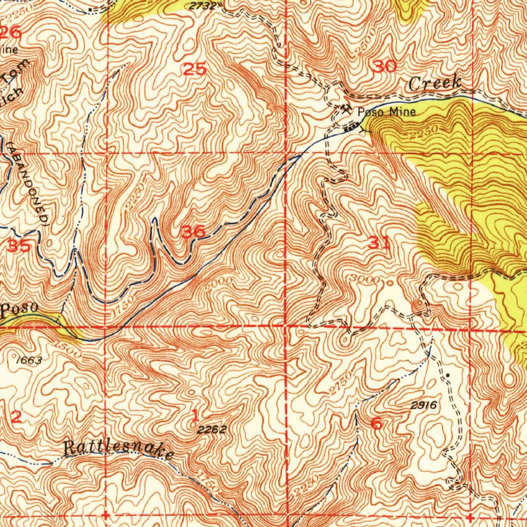 Woody, CA (1952, 62500-Scale) Map by United States Geological Survey ...