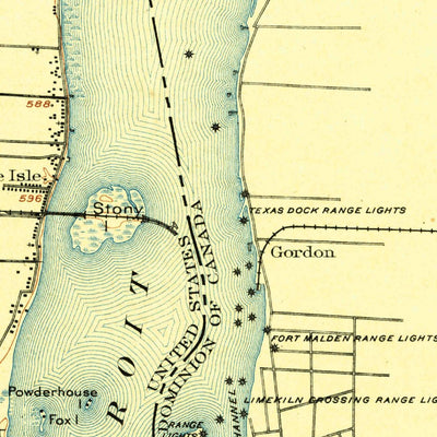 Wyandotte, MI (1906, 62500-Scale) Map by United States Geological ...