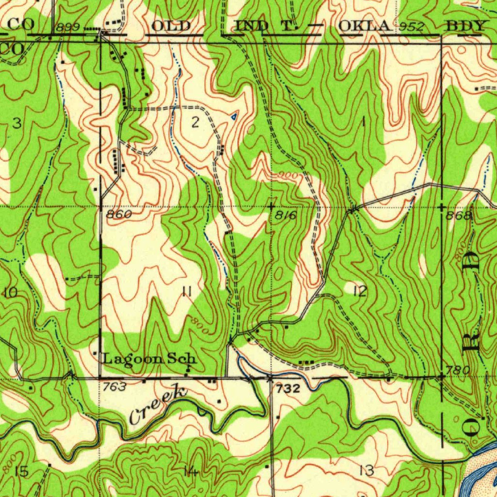 Yale, OK (1929, 62500-Scale) Map by United States Geological Survey ...