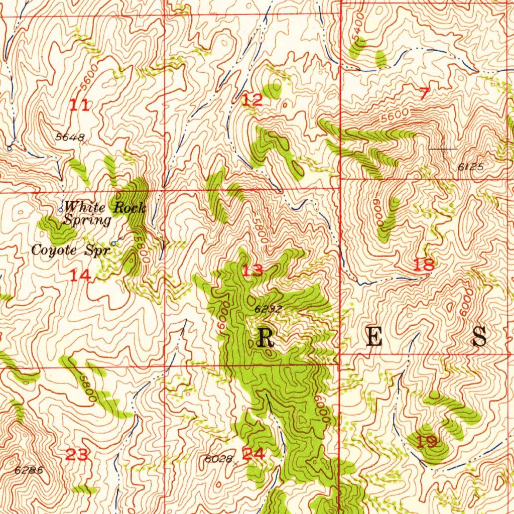Yandell Springs, ID (1955, 62500-Scale) Map by United States Geological ...