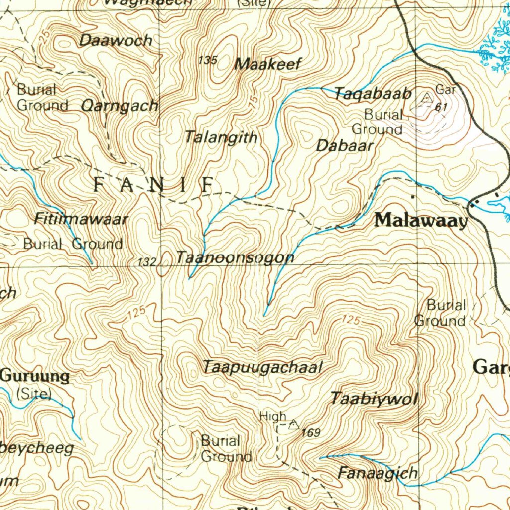 Yap Islands (Waqab), FM (1983, 25000-Scale) Map by United States ...