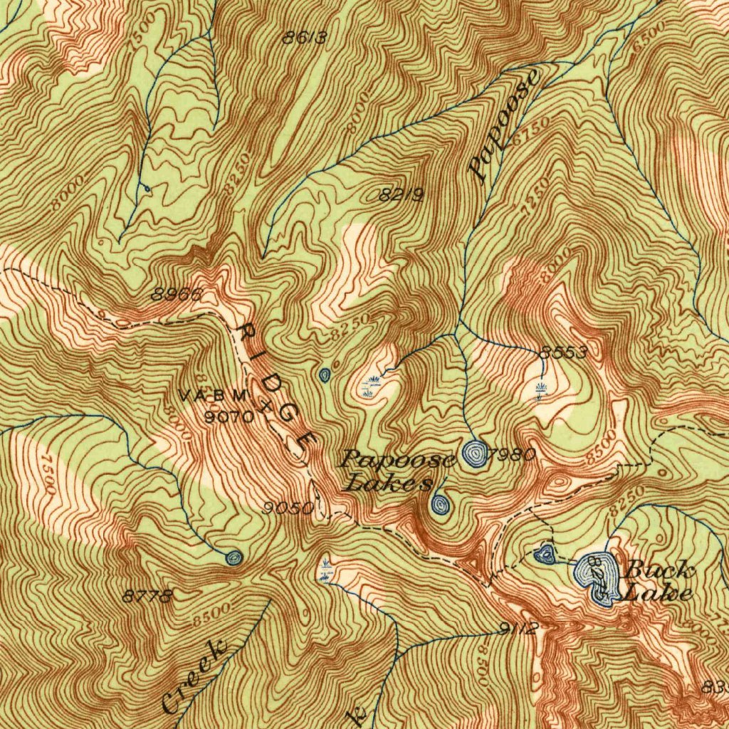 Yellow Pine, ID (1943, 62500-Scale) Map by United States Geological ...