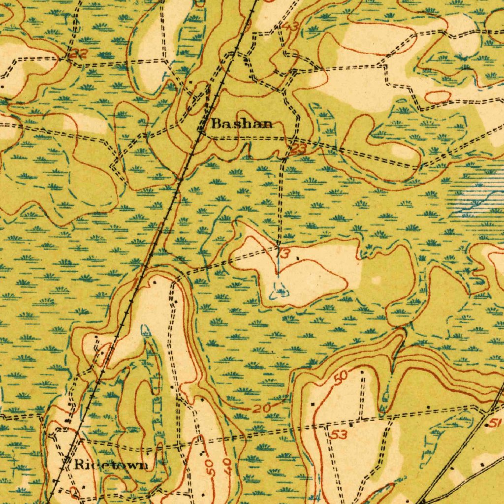 Yemassee, SC (1918, 62500-Scale) Map by United States Geological Survey ...