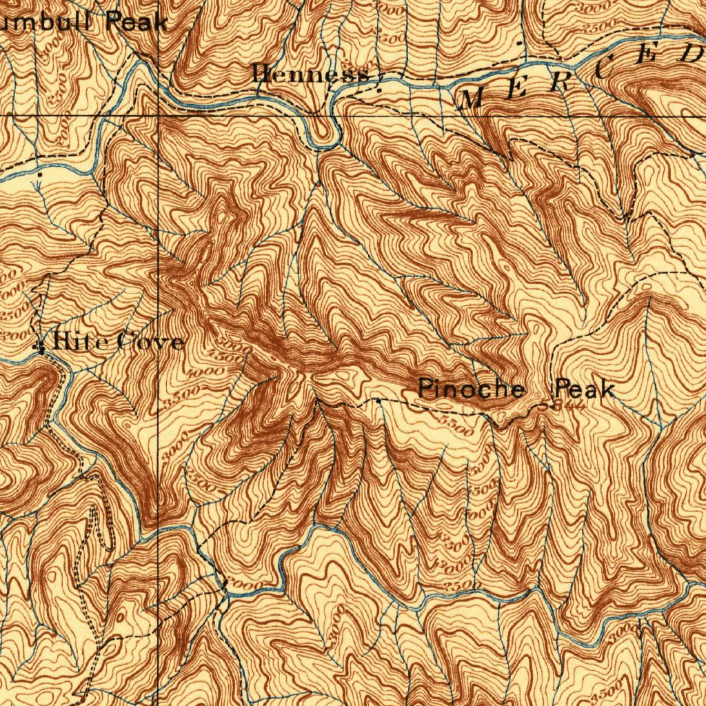 Yosemite, CA (1897, 125000-Scale) Map by United States Geological ...