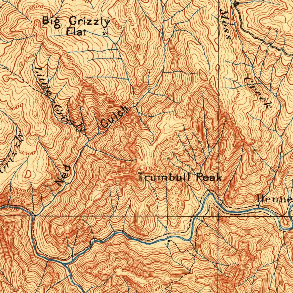 Yosemite, CA (1900, 125000-Scale) Map by United States Geological ...