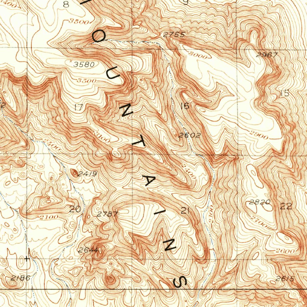 Yucca, AZ (1927, 62500-Scale) Map by United States Geological Survey ...